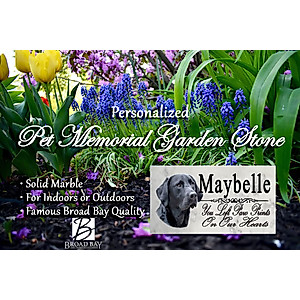 Black Lab Memorial Stone Personalized Black Labrador Dog Plaque Sign Garden Marker Outdoor Grave Headstone Plaque