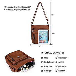 Angel Kiss Crossbody Bags Faux Vegan Leather Shoulder Bags for Women Small Handbag with Adjustable Strap