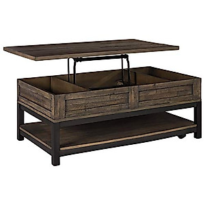 Signature Design by Ashley Johurst Rect Lift Top Cocktail Table, Brown