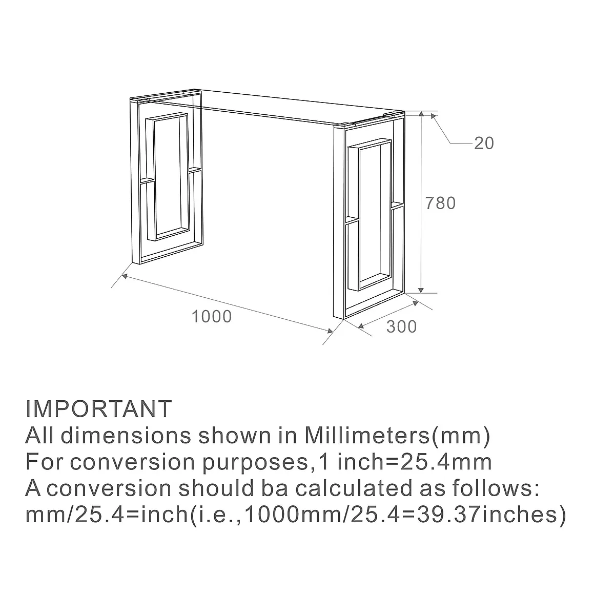 Whi Contemporary Console, Sofa, Glass and Chrome TABLE, SILVER