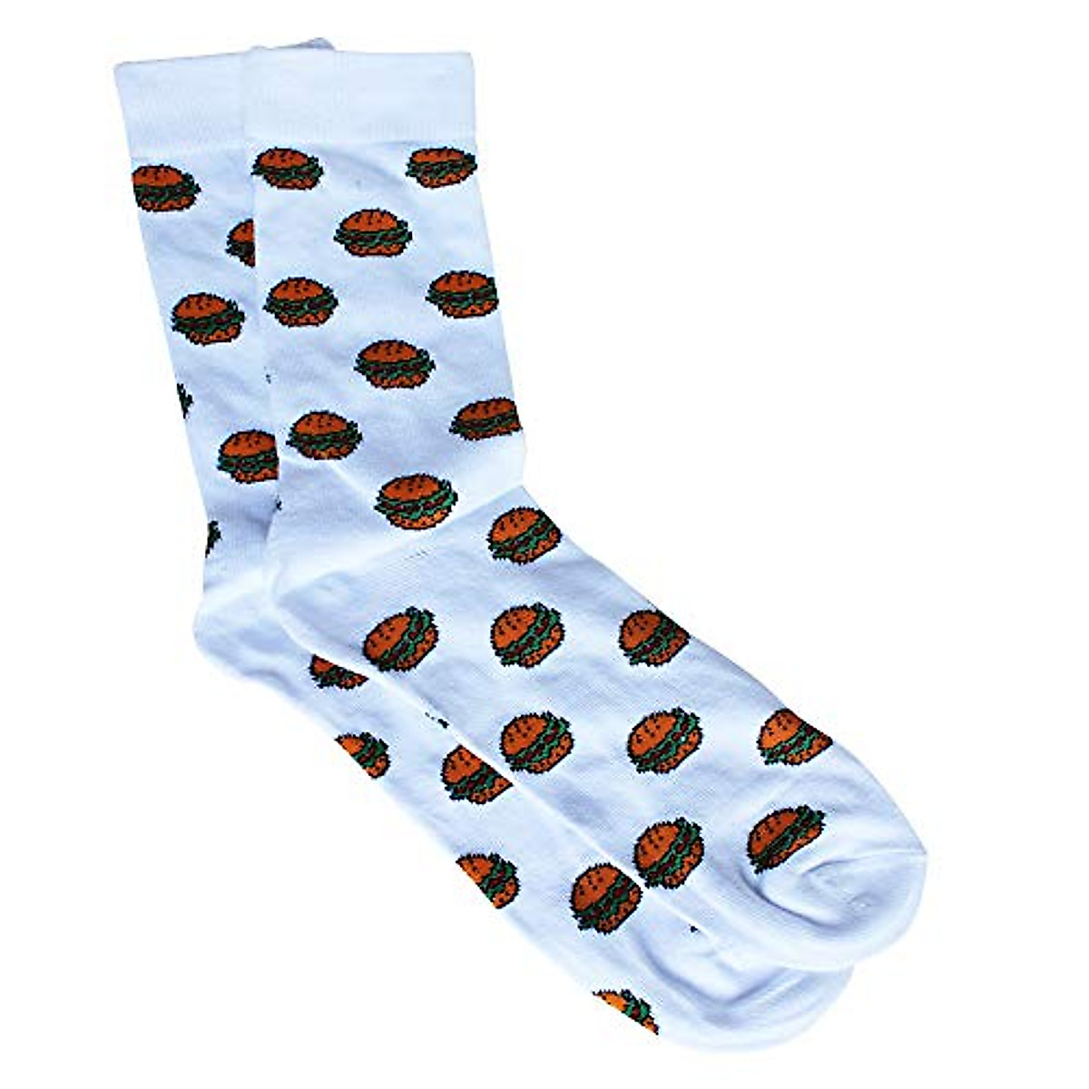 Gears Out Hamburger Socks - Weird Socks for Men and Women Grilling Fun BBQ Gifts Unisex Funny Burger Socks Teens Outdoor Grill Ideas Stocking Stuffers for Dads Meat