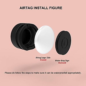 Airtag Dog Collar Holder，2 Pack Waterproof Air Tag Dog Collar Holder for Apple Airtag Suitable for Collar Size Within 1 inch, Airtag Holders for Airtag Dog Collar and Airtag Cat Collar