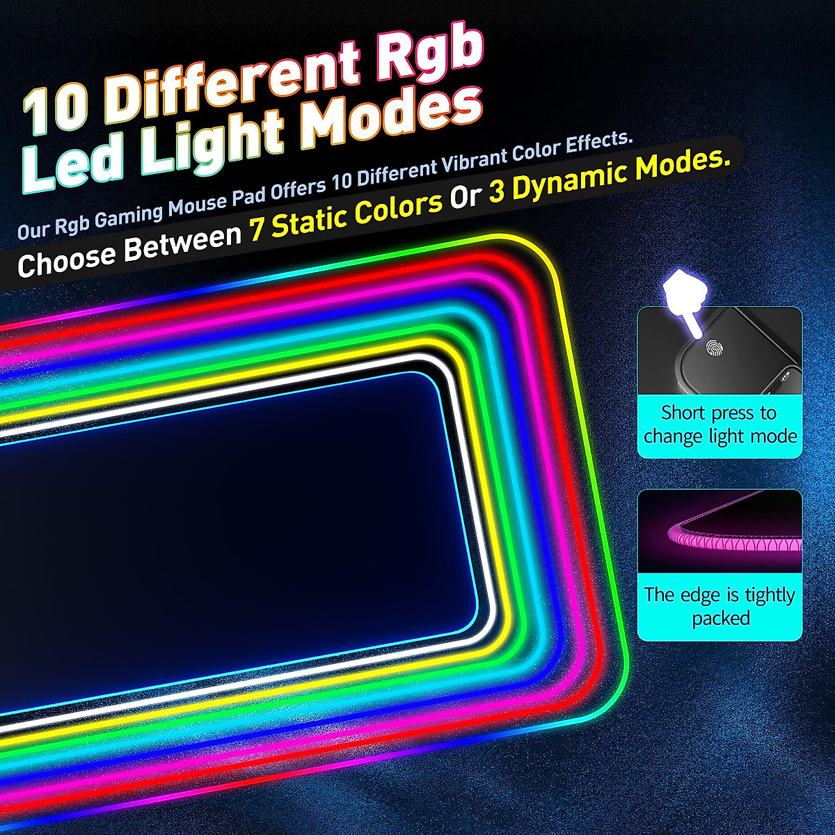 Gaming Mouse pad with Wireless Charging,25W PD Fast Charging RGB Mousepad Gaming Accessories for Desk,Upgrade Your Gaming and Office Setup with Large Desk pad (Black-with 25W pd Charger)