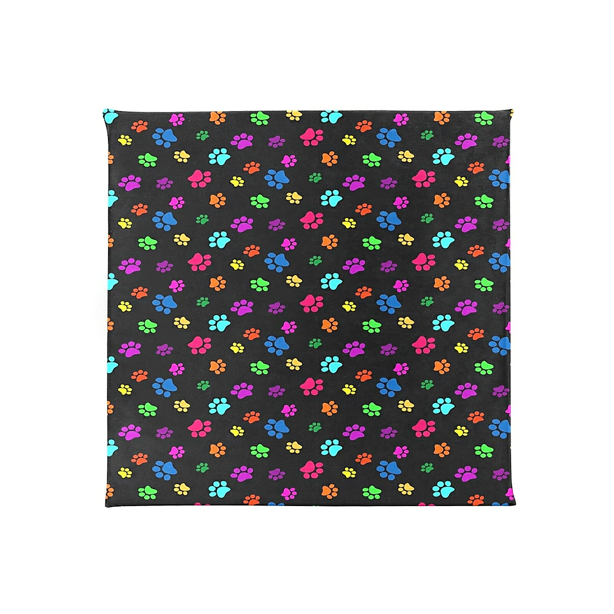 xigua Memory Cushion Foam Comfortable Seat Cushion Breathable Non-Slip Chair Cushion Pad for Office Sofa Chair Car Seat, Colorful Dog Paw Print