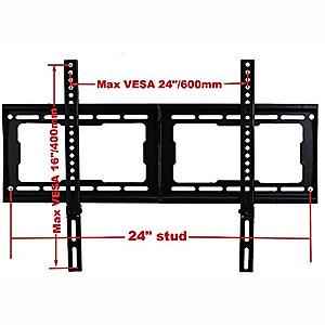 VideoSecu Low Profile TV Wall Mount Bracket for Most 32" - 75" LCD LED UHD Plasma HDTV, Compatible with Sony Bravia Samsung LG Haier Vizio Sharp AQUOS Westinghouse Pioneer ProScan Toshiba 1NN