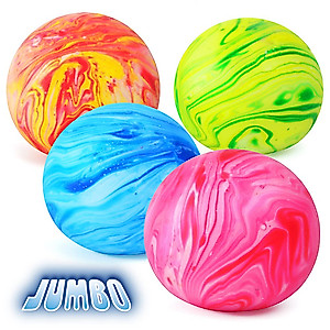 Giant Stress Balls for Kids and Adults - Jumbo Dough Balls Squishy Fidget Toy - Pull, Stretch and Squeeze Stress Ball Squishy Toys, Soft Dough Ball for Relax, Focus, Anxiety Relief (Blue)