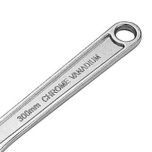 Kendo 4pcs Heavy Duty Adjustable Wrench Set - 6", 8", 10" & 12" Wrench - Drop Forged Heat Treated Chrome Vanadium Steel - Roll-up Storage Pouch Included