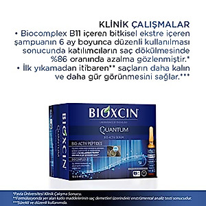 Bioxcin Quantum Hair Serum with Bio Activ Peptides (15x6 ML / 15x0.20 fl oz)