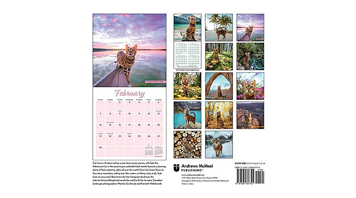 Suki the Adventure Cat 2021 Wall Calendar — 🛍️ The Retail Market