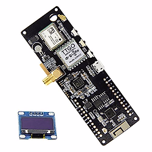 TTGO Meshtastic T-Beam V1.1 CH9102F CHIP ESP32 433/868/915/923Mhz WiFi Bluetooth ESP32 GPS NEO-6M SMA 18650 Battery Holder with OLED (433Mhz OLED)