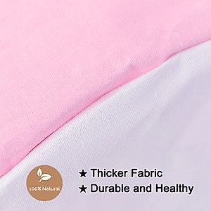 PFONB Pink Girls Laundry Hamper,19.7" X-Large Laundry Basket collapsible Waterproof Sturdy Thicken Canvas Kids Nursery Baby Clothes Basket (Life Pink)