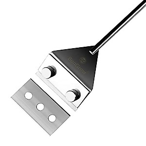 SunGrow Blade Refills for Aquarium Scraper, Stainless Steel, Razor-Sharp Blade, Suitable for Glass Aquariums, 10 Blades per Pack