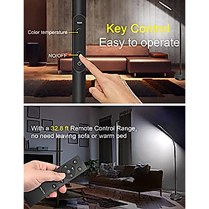 Modern LED Floor Lamp Bright 18W sofa reading Lamps Estheticians' Light for Lash Extensions,Dimmable Modern Standing Light,Adjustable Gooseneck Task Lighting for Living Room Bedroom Office