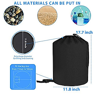 KAMPKEEPER Sand Bags for Canopy Tent, Sandbags for Weight Gazebo,Heavy Duty 70LBS*4Packs (Black)