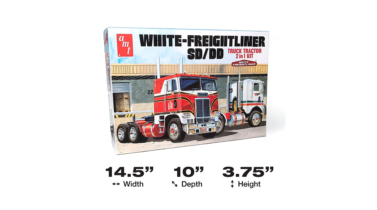 AMT White Freightliner 2-in-1 Model Kit - 75th Anniversary Collectible