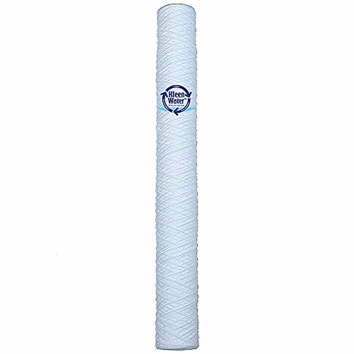 KleenWater String Wound Water Filter Cartridges, 2.5 x 20 Inch, 5 Micron, Made in USA, Pack of 6