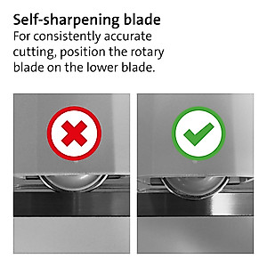 Dahle 508 Personal Rotary Trimmer, 18" Cut Length, 5 Sheet Capacity, Self-Sharpening, Automatic Clamp, German Engineered Paper Cutter