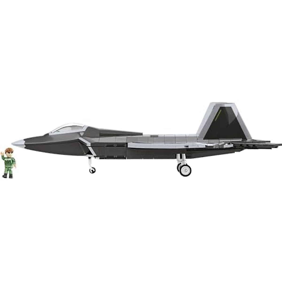 COBI Armed Forces Lockheed F-22 Raptor, Black & White