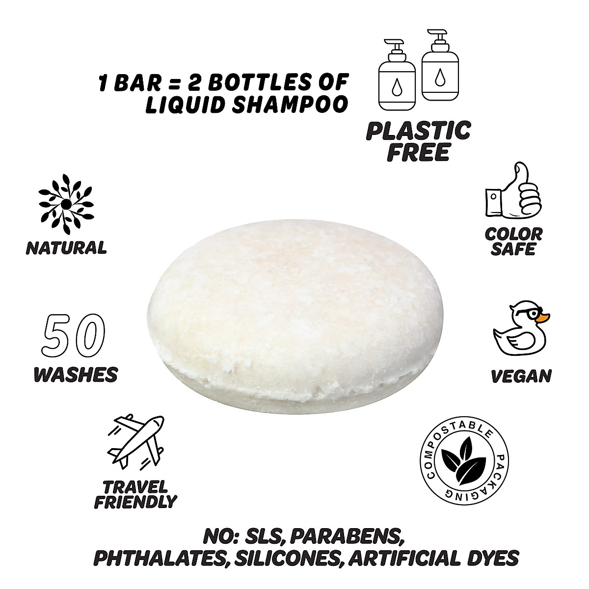 Shower Candy Pineapple Mango Shampoo Bar - Travel Sized