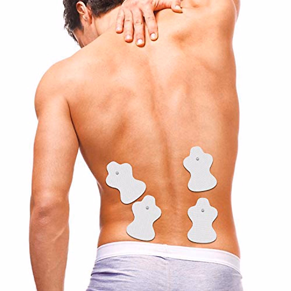 DONECO Omron Compatible TENS Electrodes - 10 (5 Pair) Premium Omron Compatible Replacement Pads for TENS Units