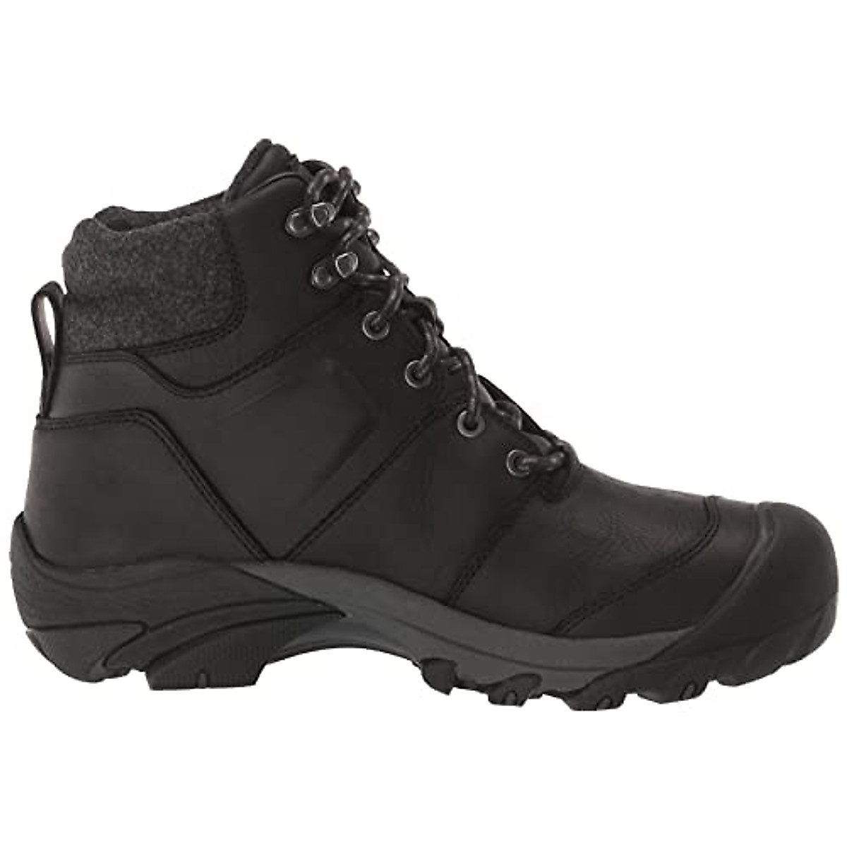 KEEN Men's Targhee 2 Waterproof Insulated Hiking Boot, Black/Black, 12