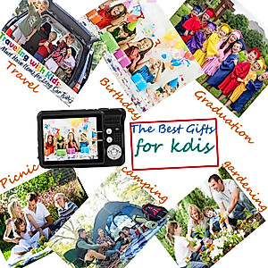 HD Mini Digital Camera, Digital Camera for Kids Teens Students-Travel,Camping,Birthday Gifts