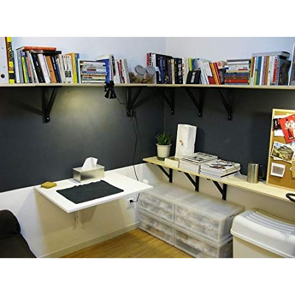 Chalkboard Contact Paper,LeeLoon Chalk Paper Wall Decals Stickers Self-Adhesive Eraseble Cuttable Removable Blackboard Wallpaper for School Office,Home,Kid,Art,Restaurant Menu,Decoration 17.7" X 78.7"