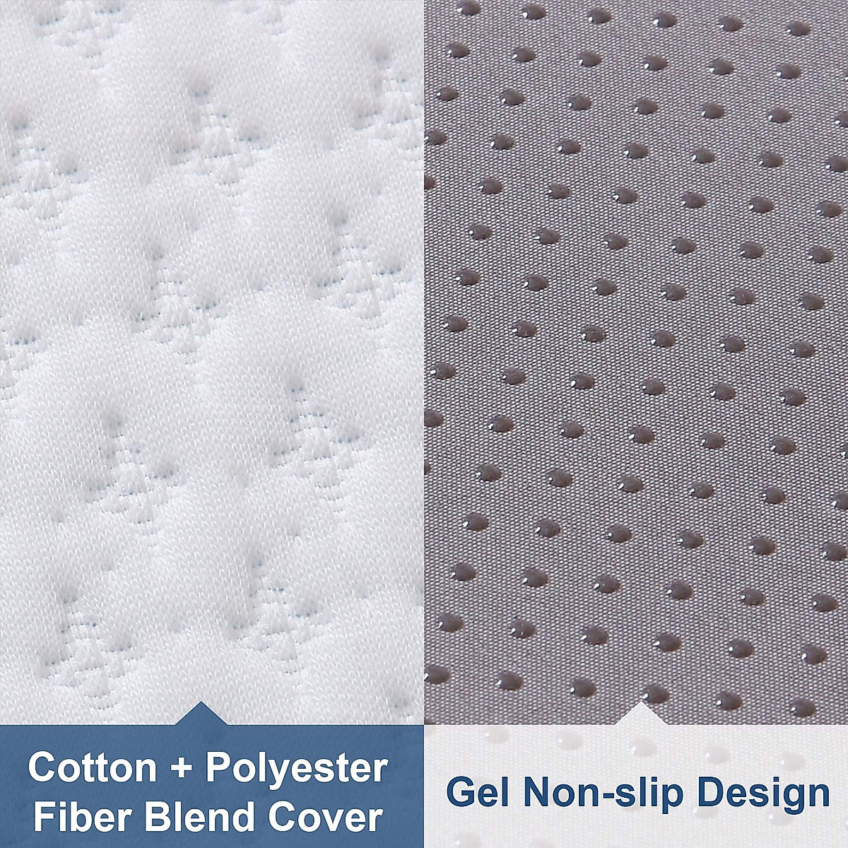 GOHOME Trifolding Mattress with Super Soft Removable Breathable Cover for Guest Children and Adults, Foldable Sofa Bed Floor Mattress with Non-Slip Bottom for Back Pain Relief, Twin XL 38"x78"x6"