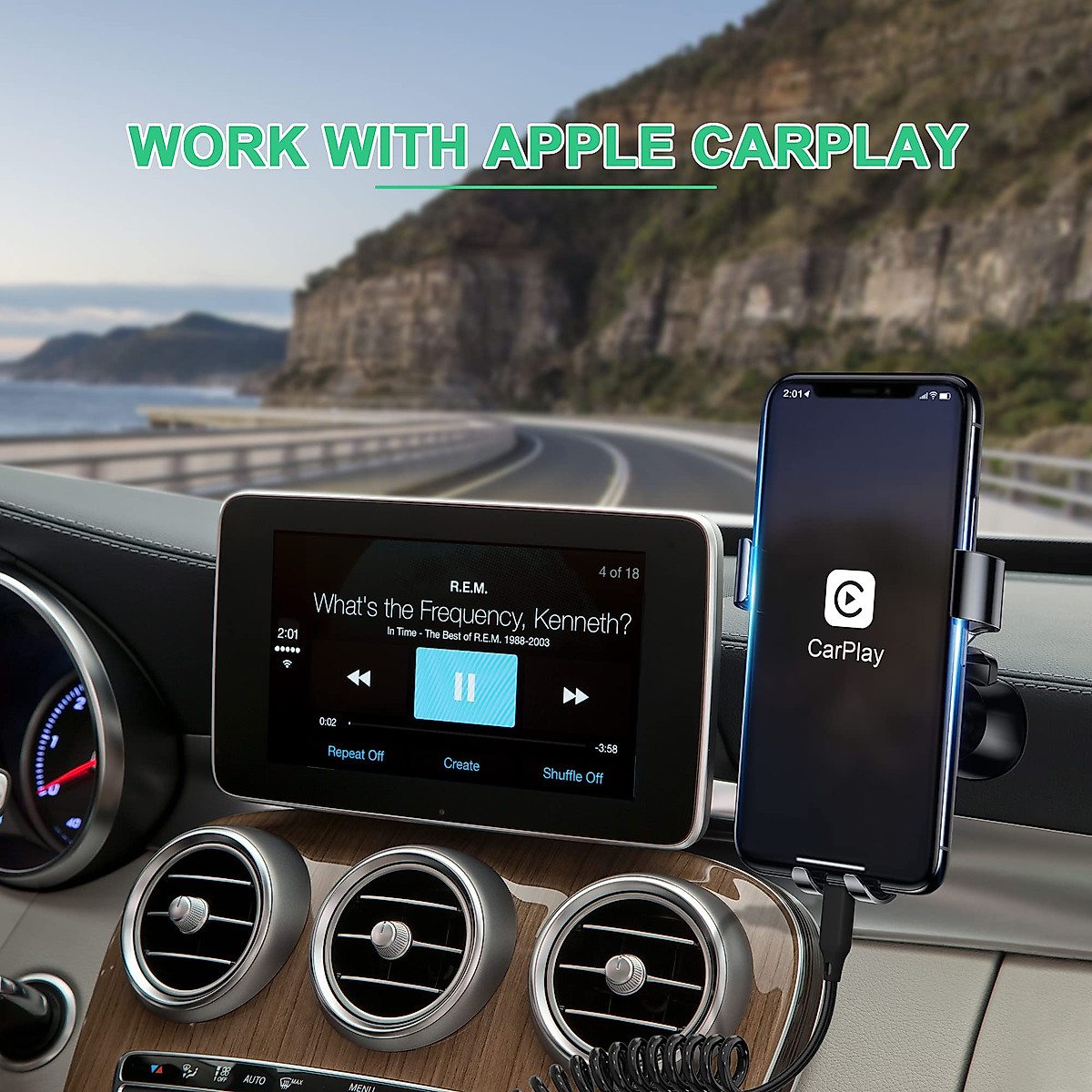 Arkidyn Coiled USB-C to Lightning Cable, MFi Certified Retractable USB C iPhone Charger Cord Charging Cable Compatible with iPhone 14 13 12 11 Pro Max XR XS X 8 7 6 Plus 5 SE