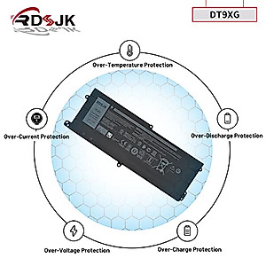 DT9XG Laptop Battery for Dell Alienware Area-51m R1 R2 ALWA51M-D1968W D1969PW D1733B D1969DB D1968B D1746W D1735DB D1733PB D1766W D1748DW D1748DB D1746B D1766PB D1741DB Series 07PWKV 0KJYFY 11.4V 90Wh