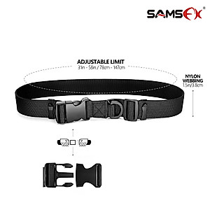 SAMSFX Fishing Waist Belt Rod Holder Wader Belt Wading Belts for Surf Casting Kayak Fishing Accessories Waders Straps