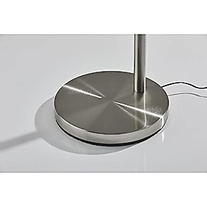 Adesso 2131-22 Zodiac LED Arc Lamp with Smart Switch, 93 in, 5 x 7W LED, Brushed Steel, 1 Floor Lamp