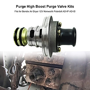 Purge High Boost Purge Valve Kits with Gasket Fits for Bendix Air Dryer 12V Kenworth Peterbilt AD-IP AD-IS Replace 801266 065612 K022105 Set Silicone Grease