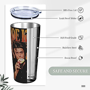 OAEWRE Joe Actors Keery Stainless Steel Mug Insulated Tumbler Coffee Mugs with Lids and Straw Double Wall Vacuum Cup 20oz
