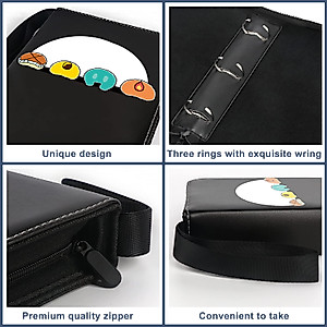 400 Cards 4-Pocket Soccer Card Binder for Cards, Zatozkar Cards Holders Album for TCG Holders with 50 Removable Sleeves Hold Cute Back Design for Trading Cards Happy New Year Gifts