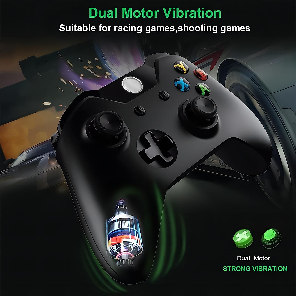 Chasdi Xbox one Wireless Controller V2 for All Xbox One Models, Series X S and PC (White)