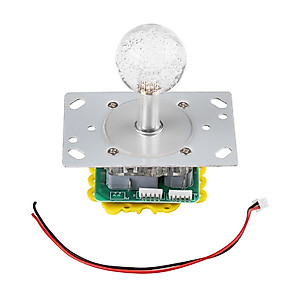 OKJHFD Arcade Joystick, American Style Arcade Competition LED Colorful Illuminated Arcade Joystick, Adjustable Competition Style Long Handle Joystick switchable from 4 to 8 Way Operation