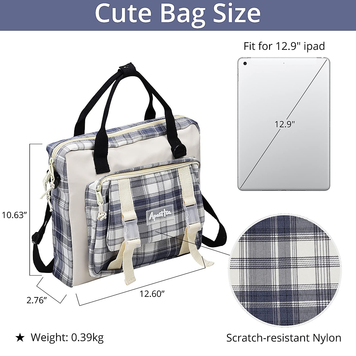 AoMoon Kawaii Backpack Japanese Cute School Bag Ita Bag JK Uniform Bag Aesthetic Backpack with Pin and Cute Accessories for Girls (Black)