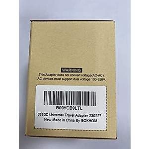 Universal Travel Adapter with USB C PD 30W Fast Charging, BOKHOM International Travel Adapter with 3 USB C and 2 USB-A, Dual 10A Fuses Travel Adapter Worldwide Travel Charger for EU UK US AU