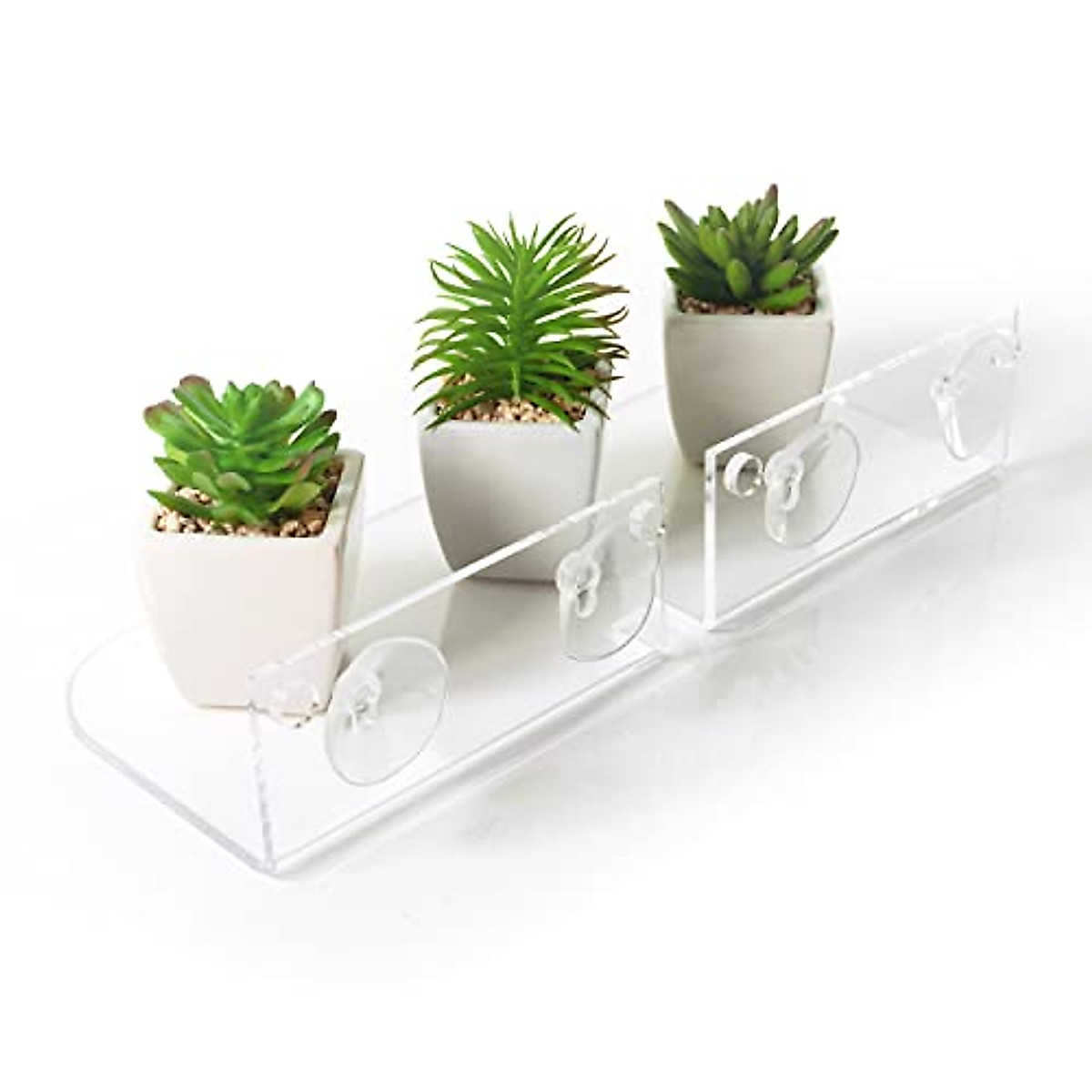 Jamborum Window Garden Double Ledge Acrylic with Suction Cups