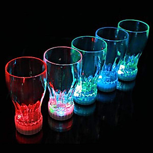 Flashing Panda LED Light-Up Flashing Cola / Juice Party Cup, 11 oz, Multi-Color