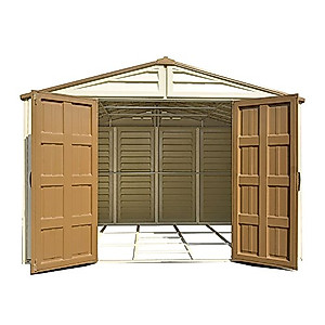 WoodBridge Plus 10 ft. x 10 ft. Vinyl Outdoor Garden Storage Shed