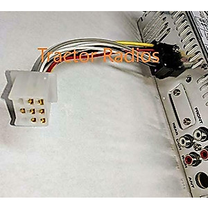 Compatible Kubota Tractor Direct Connect Stereo Radio MP3 AM FM USB Aux Bluetooth Remote RTV-1100 RTX-1100C Harness Plug B2650 RTV RTX