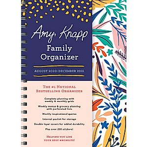 2021 Amy Knapp's Family Organizer: 17-Month Weekly Planner for Mom (Includes Stickers, Thru December 2021)