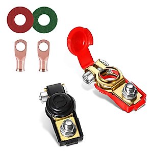 Fogfar 6 PCS Pure Copper Terminal Block, Car Cable Terminal Connector Classification Kit, Fit for Car Boat Truck Van (Multicolored)