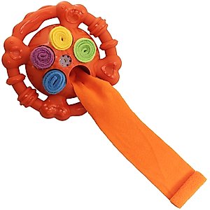 OUQEEING Dog Chew Toys with Beef Flavor Bite Resistant Toys Hidden Food Cloth Strips for Medium, Large Dog Interactive Trainning Treat,Durable Hard Toys for Aggressive Chewers,Teeth Cleanning