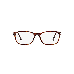 Persol PO3189V Rectangular Prescription Eyewear Frames, Havana/Demo Lens, 53 mm