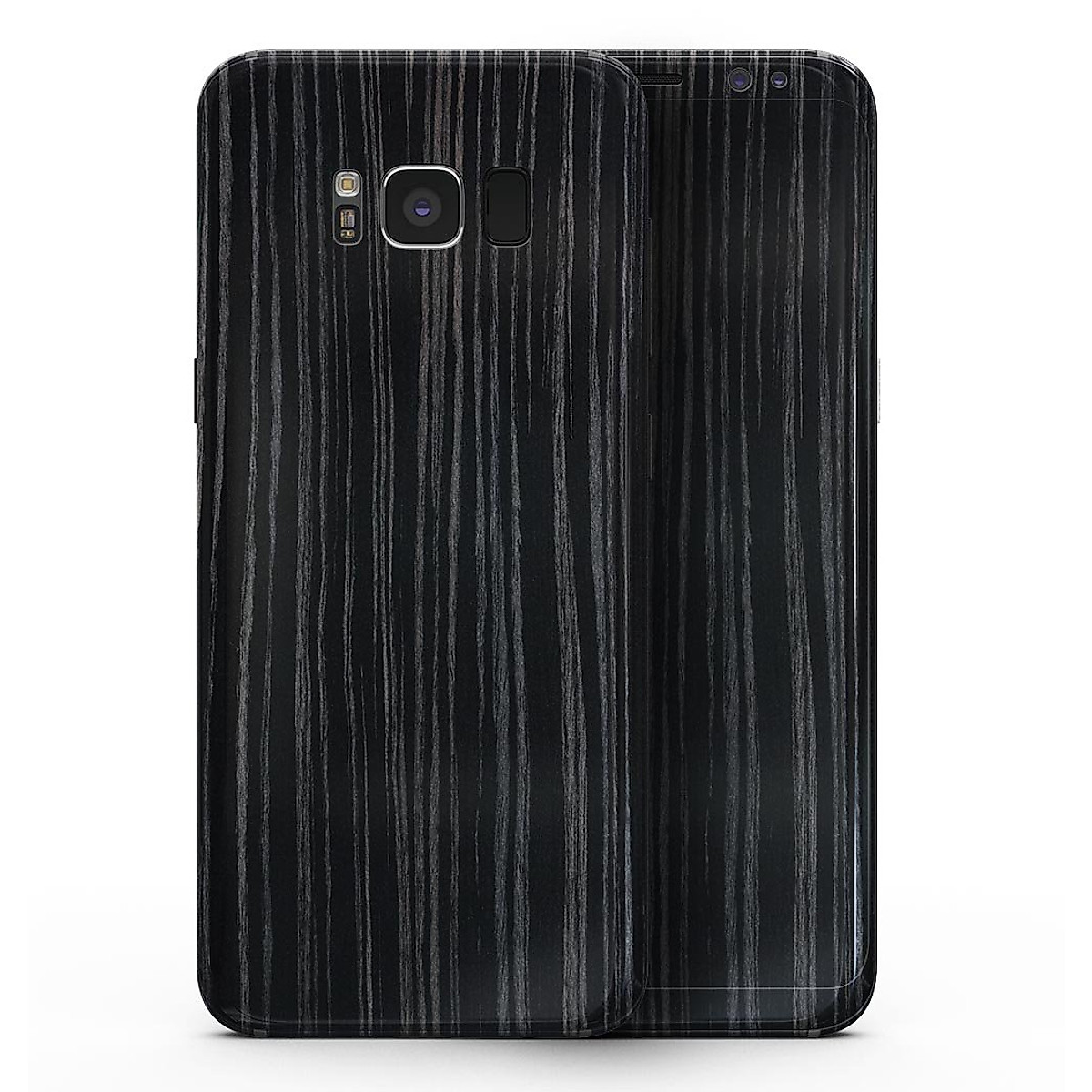 Design Skinz Design Skinz Black Wood Texture Full-Body Wrap Decal Skin-Kit for The Galaxy S8