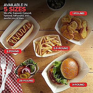 Mini Tiny Paper Food Boats (100 Pack) .25 Lb Disposable Red & White Checkered Paper Food Trays, Eco Friendly Paper Food Trays, Serving Boats for Concession Food & Condiments, Condiment Size 3" x 1"