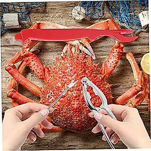GANAZONO 12pcs Set Eating Crab Tool Set Serving Utensils Set Stainless Steel Forks Kitchen Utensil Sets Stainless Steel Crab Tools Metal Seafood Crackers Crab Eating Tools Seafood Fork Tool